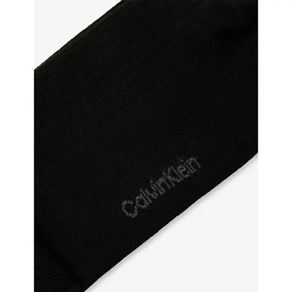 Calvin Klein Cotton-blend Knitted Crew Socks Pack Of Two