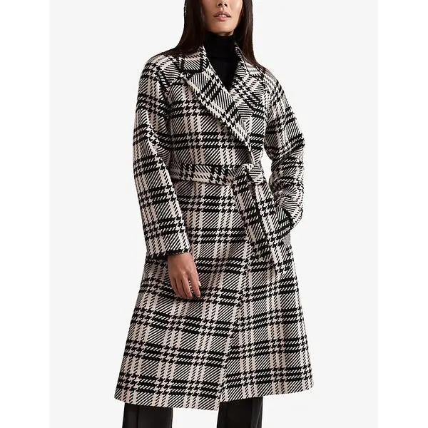 PHASE EIGHT Checked Woven Coat