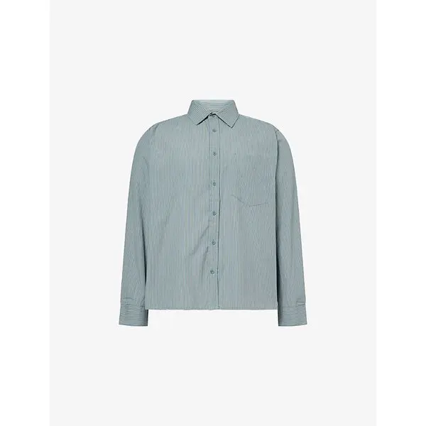 PERCIVAL Clancy Striped Cotton Shirt - Blue