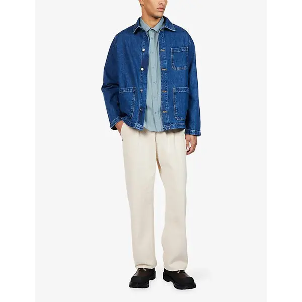 PERCIVAL Clancy Striped Cotton Shirt - Blue