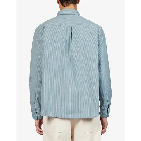 PERCIVAL Clancy Striped Cotton Shirt - Blue