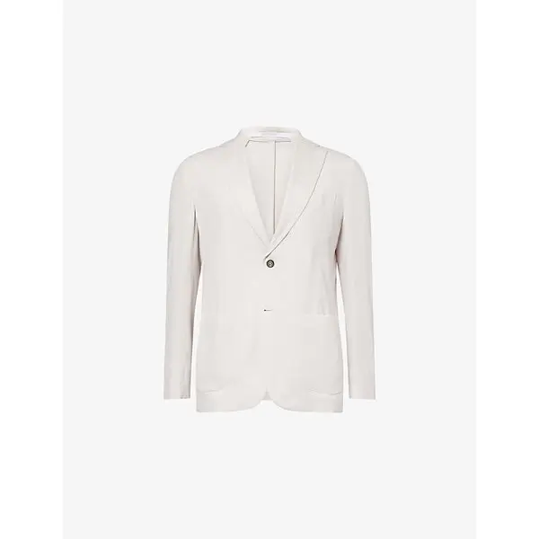 Eleventy Single-breasted Wool Jacket - Sand