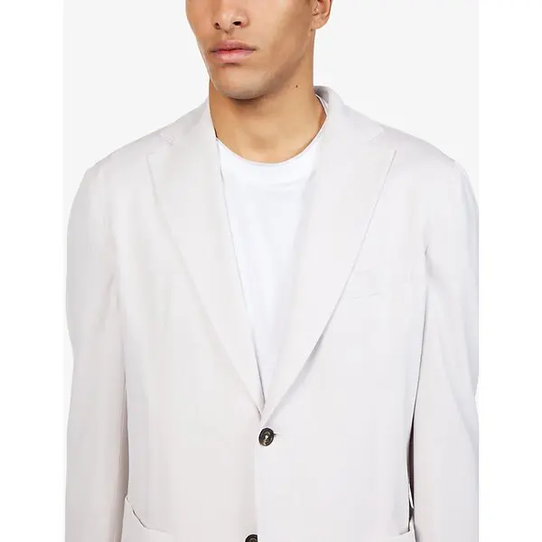 Eleventy Single-breasted Wool Jacket - Sand