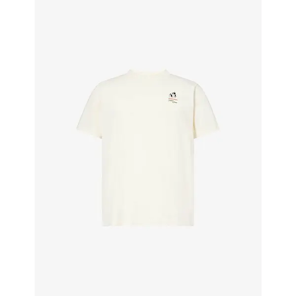 PERCIVAL Bistro Short-sleeve Cotton T-shirt - Ecru