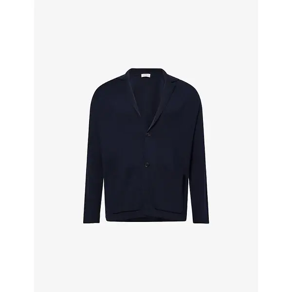 John Smedley Notched-collar Wool Knitted Blazer