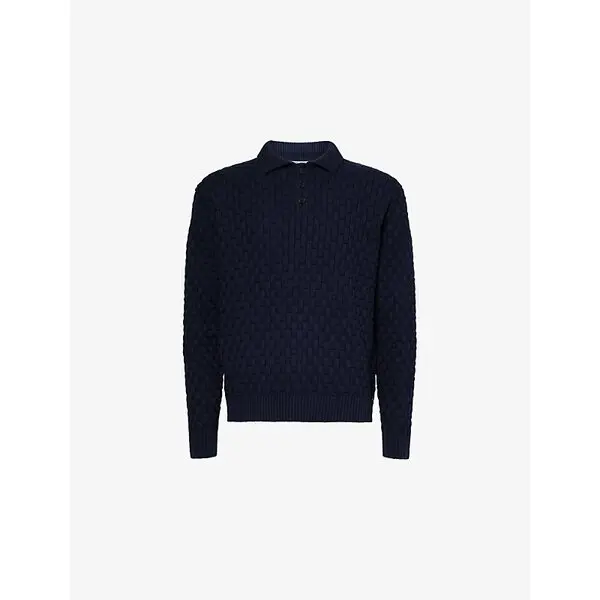 PERCIVAL Arch Basket-weave Knitted Jumper