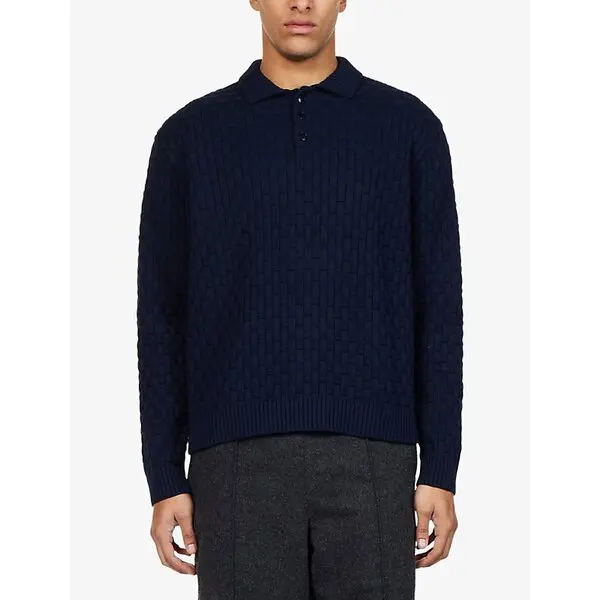 PERCIVAL Arch Basket-weave Knitted Jumper