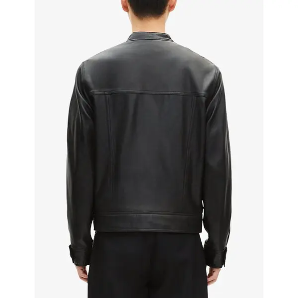 The Kooples Notched-collar Leather Jacket