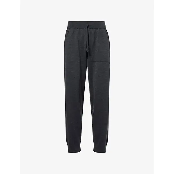 John Smedley Elasticated-waist Relaxed-fit Wool Trousers