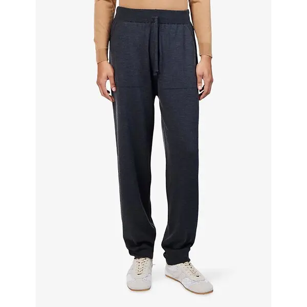 John Smedley Elasticated-waist Relaxed-fit Wool Trousers