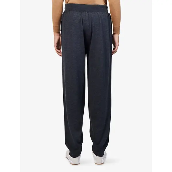 John Smedley Elasticated-waist Relaxed-fit Wool Trousers