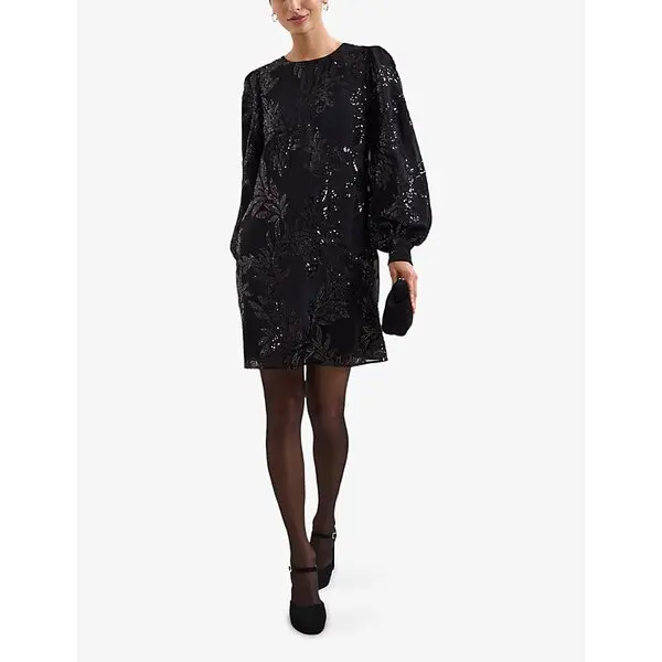 PHASE EIGHT Sequin-embellished Mini Dress