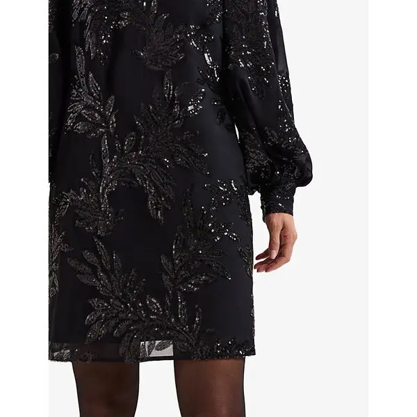PHASE EIGHT Sequin-embellished Mini Dress