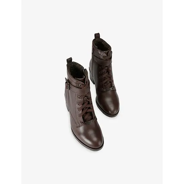 Carvela Snug Leather Heeled Ankle Boots
