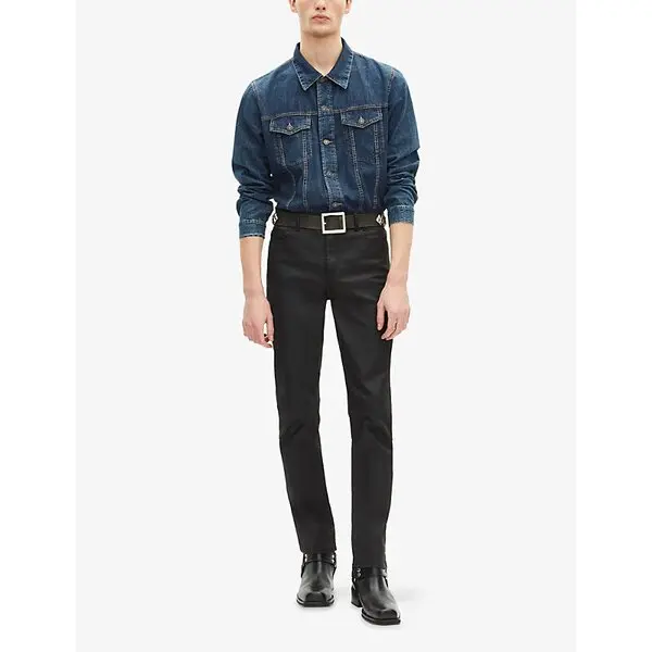 The Kooples Collared Patch-pocket Denim Shirt