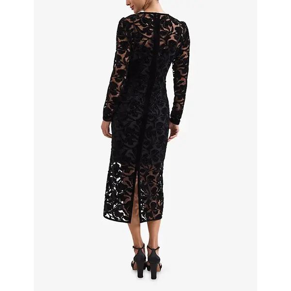 PHASE EIGHT Viktoria Lace Mesh Midi Dress