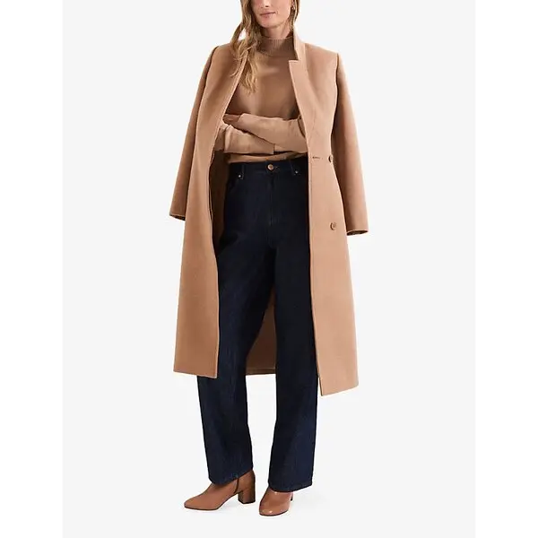 PHASE EIGHT Wool-blend Tie-belt Coat
