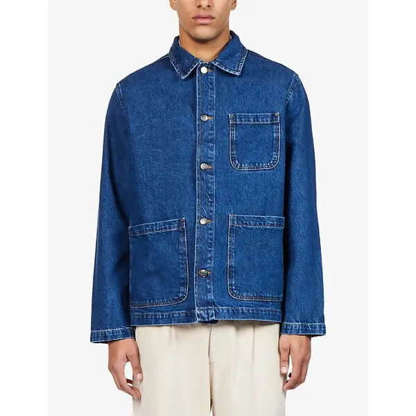 PERCIVAL Gove Chore Patch-pocket Denim Jacket