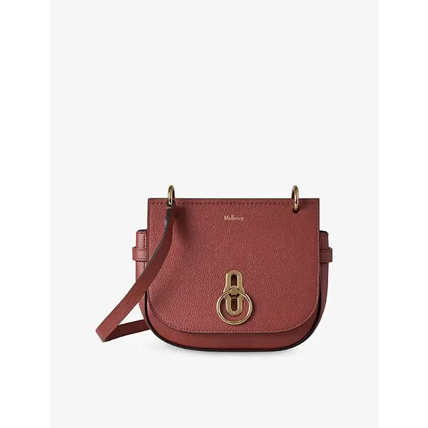 Mulberry Small Amberley Leather Satchel - Rust