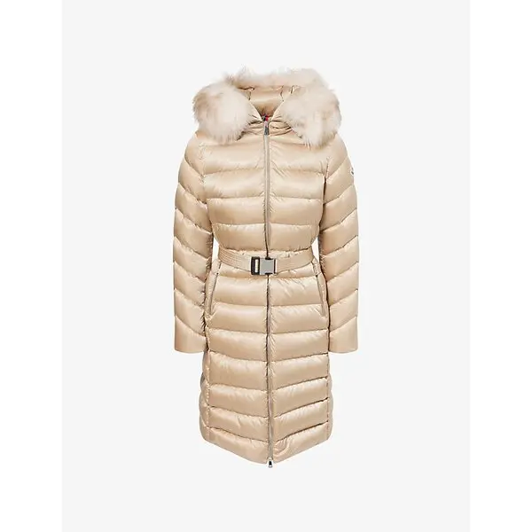 Moncler Leersie Hooded Shell-down Coat - Titanium