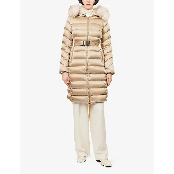 Moncler Leersie Hooded Shell-down Coat - Titanium
