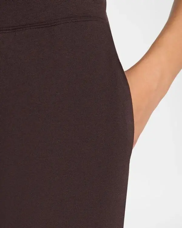 Majestic Filatures Wide-leg French Terry Pants - Chocolate