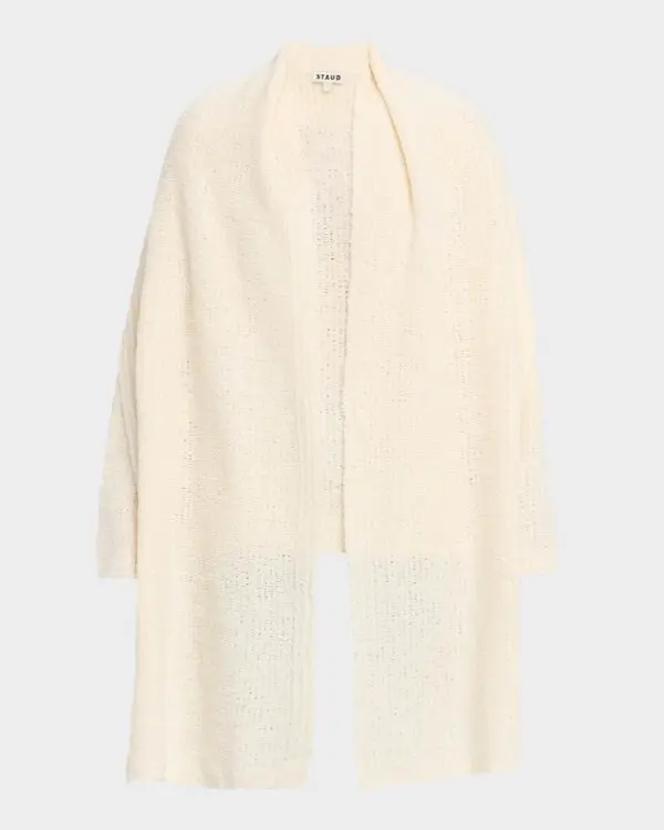 Staud Siren Scarf-detailed Boucle Yarn Sweater