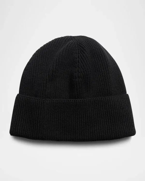 Canada Goose Rib-knit Cotton Beanie - Black