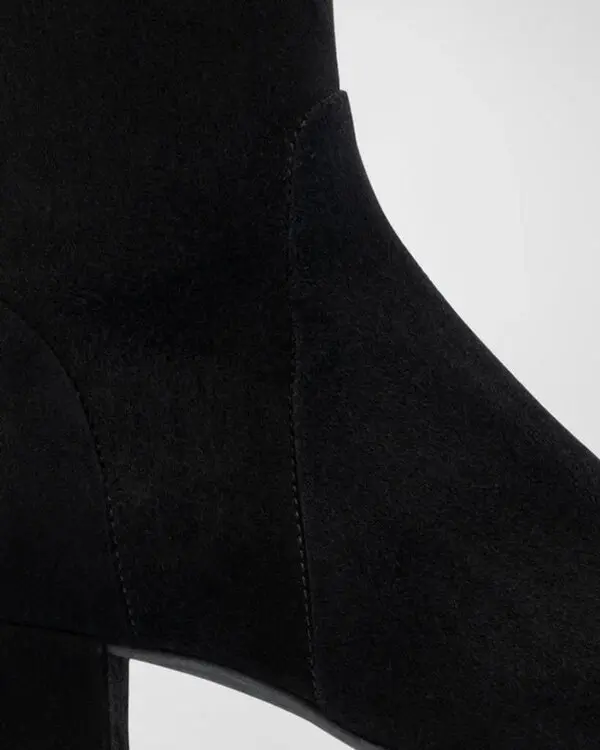 Aquatalia Stassi Stretch Suede Ankle Boots