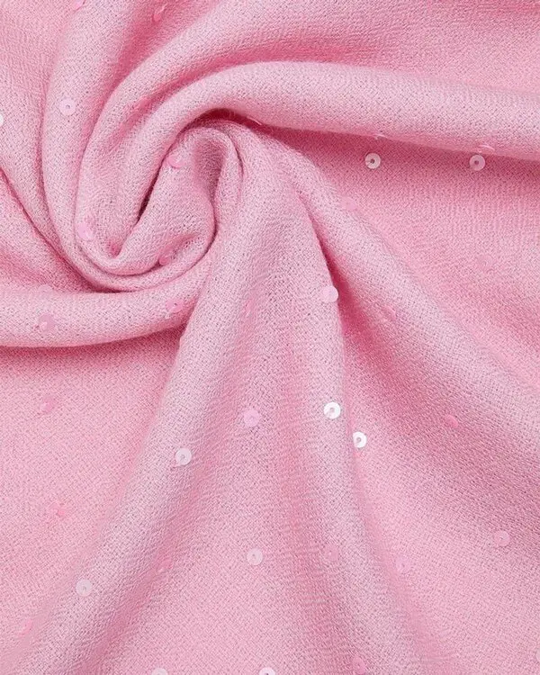 CAROLYN ROWAN ACCESSORIES Cashmere/silk Scarf With Scattered Sequins - Pink