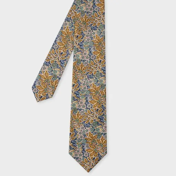 Paul Smith Cotton Neck Tie - Blue