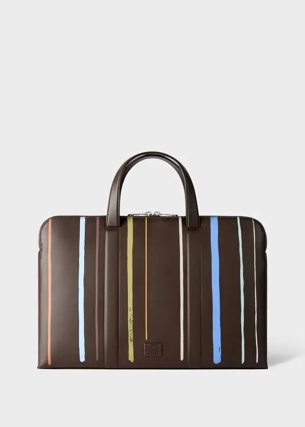 Paul Smith Painted Stripe Leather Folio