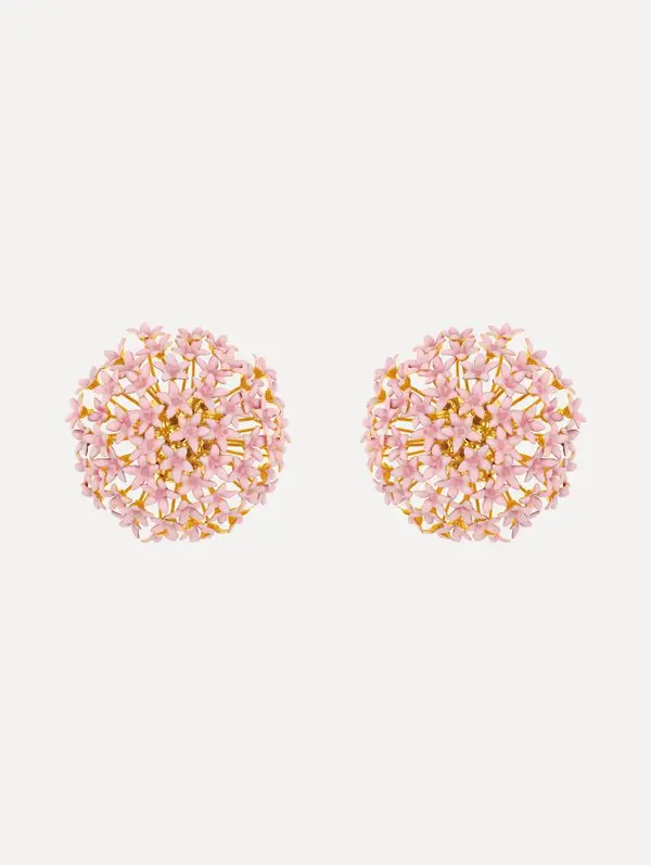 Oscar De La Renta Allium Clip-on Earrings - Pink