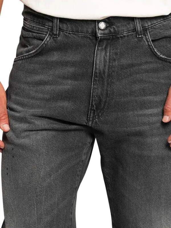 AMISH SUPPLIES Distressed Straight-leg Jeans