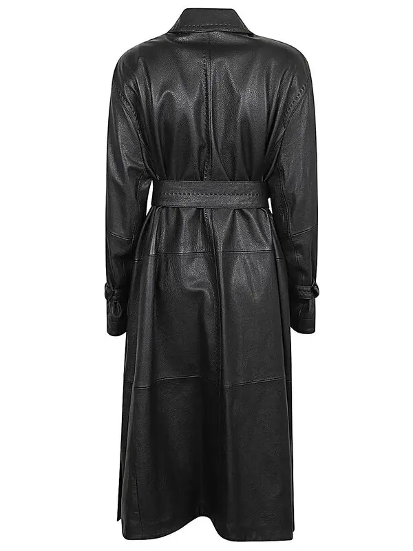 Max Mara Leather Trench Coat