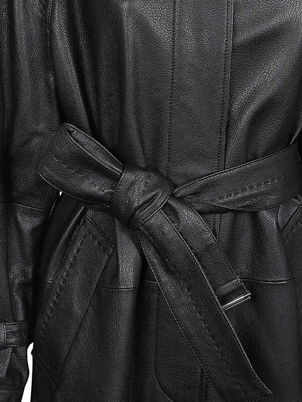 Max Mara Leather Trench Coat