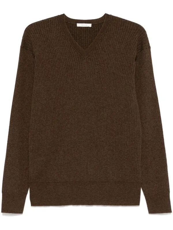 THE ROW Cashmere Blend V-neck Sweater