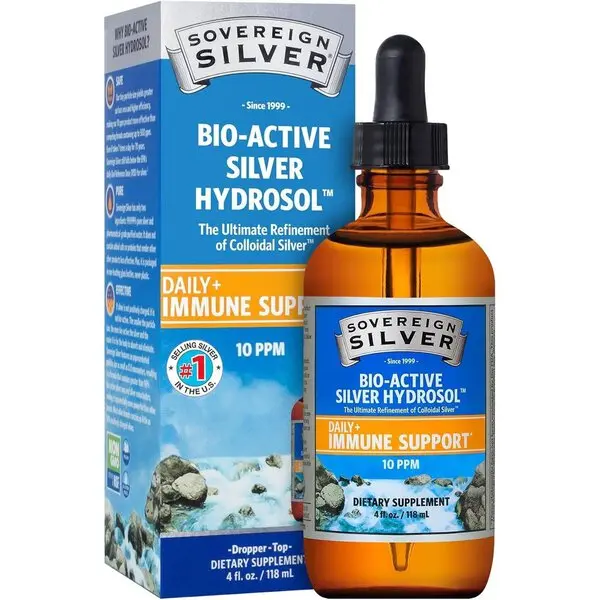 BEAUTIFIEDYOU Sovereign Silver Bio-active Silver Hydrosol Immune Dropper 118 Milliliters - One-color