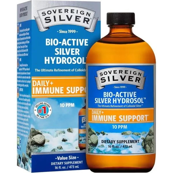 BEAUTIFIEDYOU Sovereign Silver Bio-active Silver Hydrosol Immune Screw Top 473 Milliliters - One-color