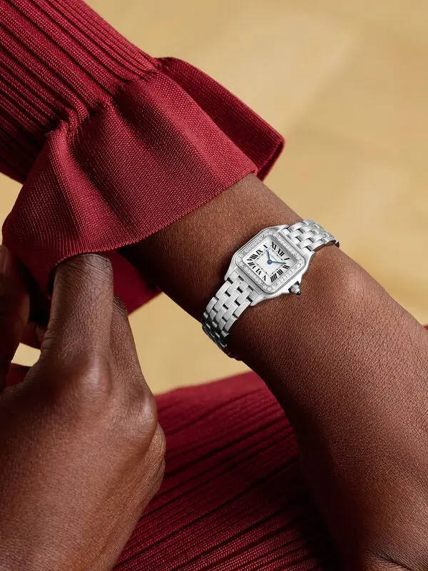 Cartier Panthère De Stainless Steel Diamond Watch