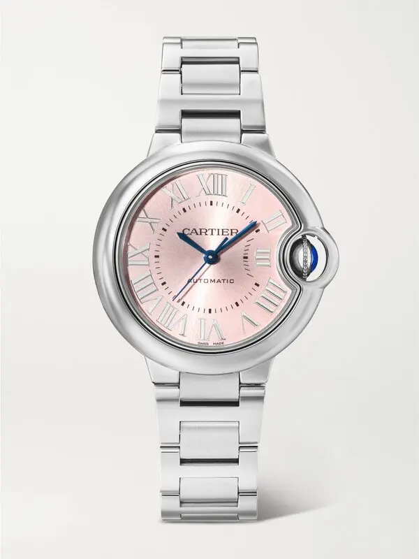 Cartier Ballon Bleu De Automatic 33mm Stainless Steel Watch - Gray