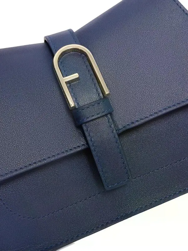 Furla Leather Tote Bag - Blue