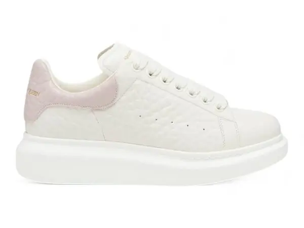 Alexander McQueen Oversized Grainy Leather Light Sneakers