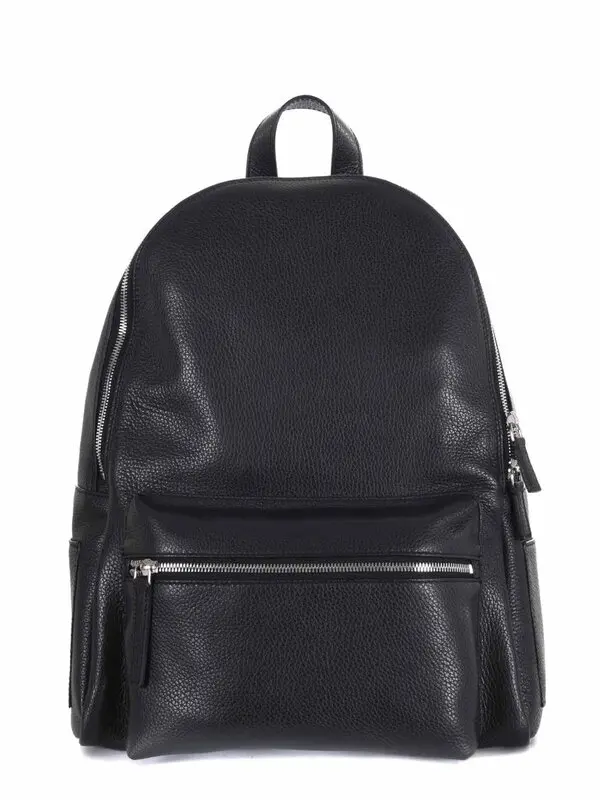 ORTIGNI Micron Leather Backpack - Black