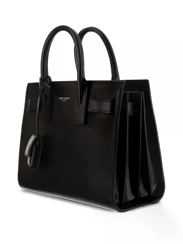 Saint Laurent Nano Sac De Jour Padlock Tote - Black