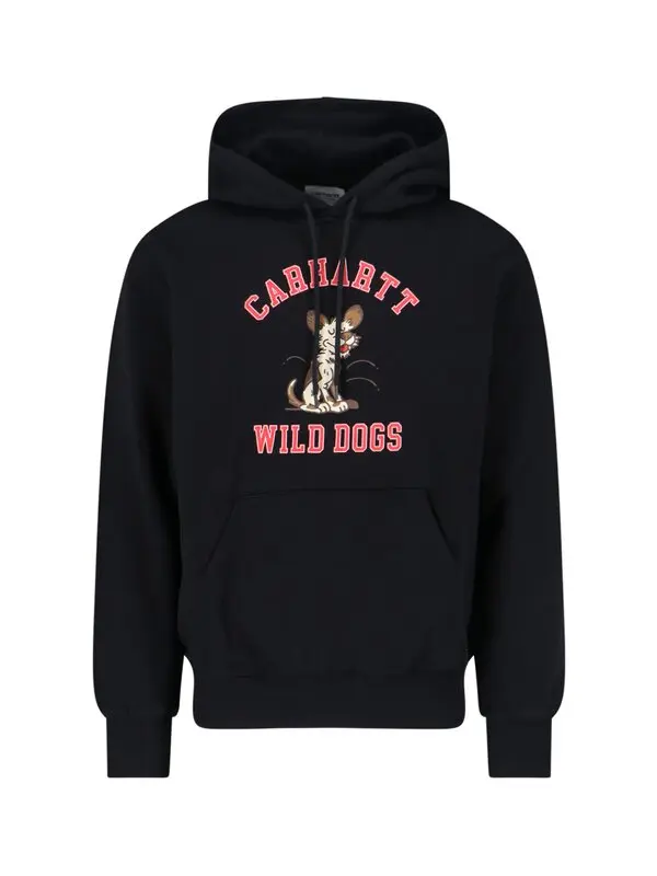 Carhartt Work In Progress Wild Dog Hoodie - Black