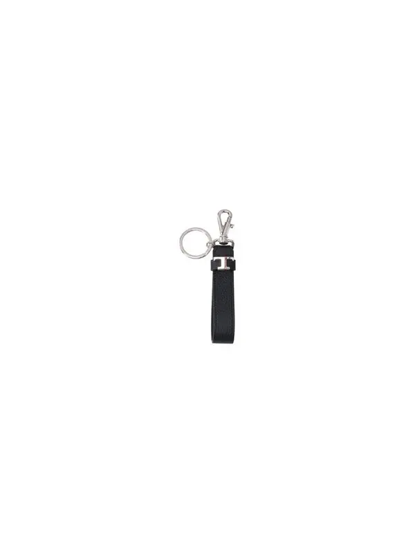 TOM FORD Leather Keyring - Black