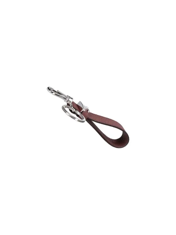 TOD'S Leather Keyring - Brown