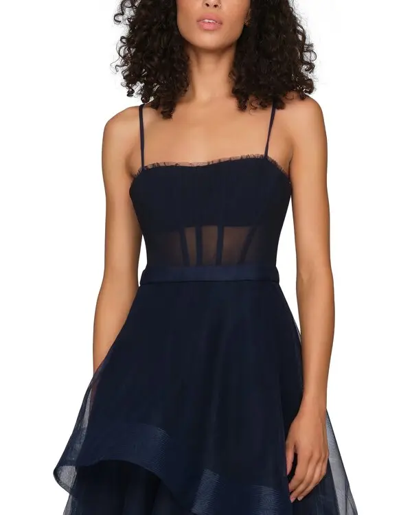 Bcbgmaxazria Corset Midi Dress