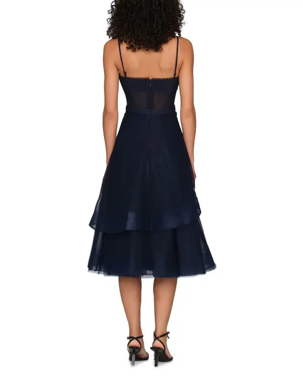 Bcbgmaxazria Corset Midi Dress